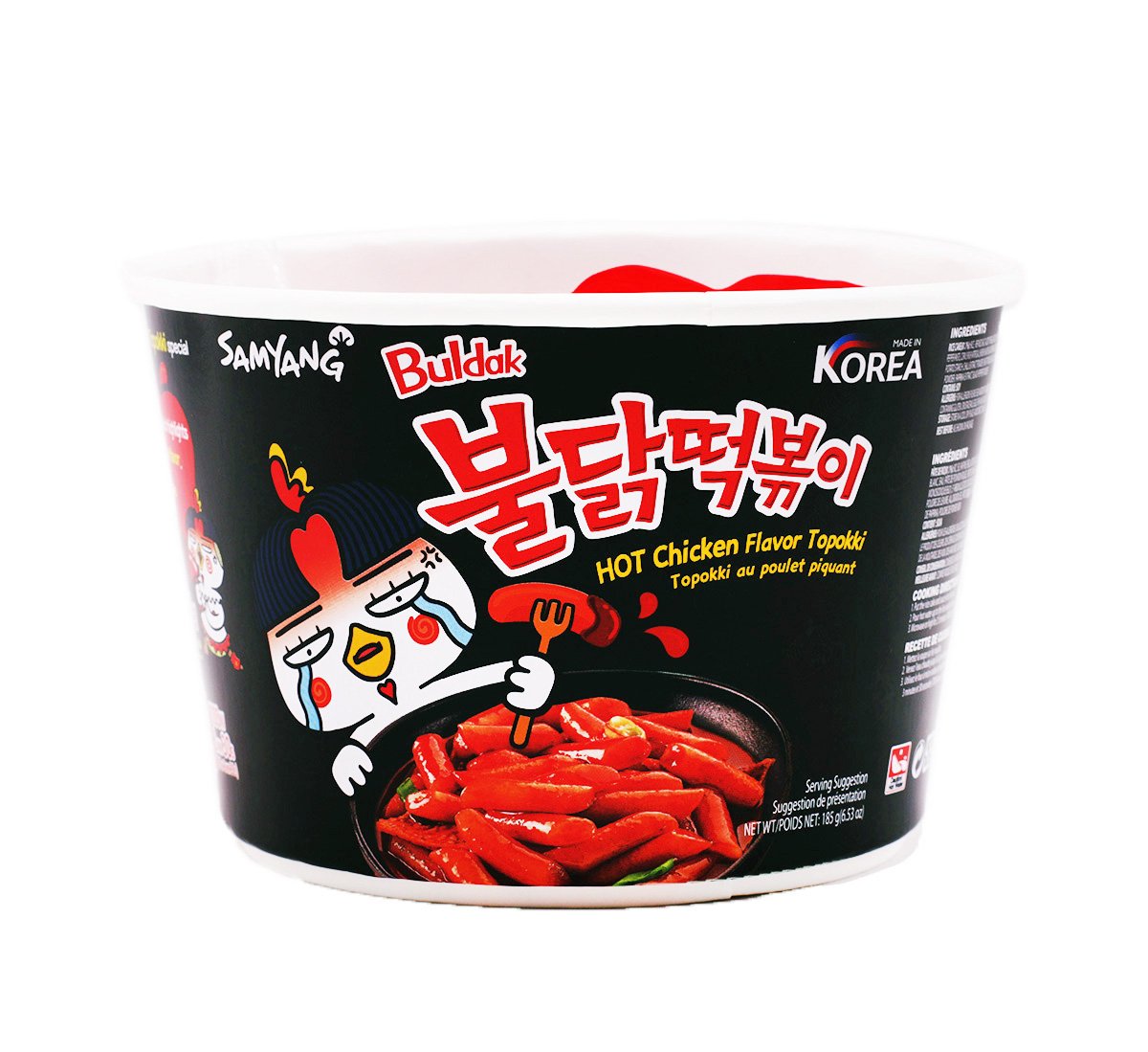 Rice Cake Topokki Buldak Hot Chicken Flavour Samyang 185g – Asian Foods ...